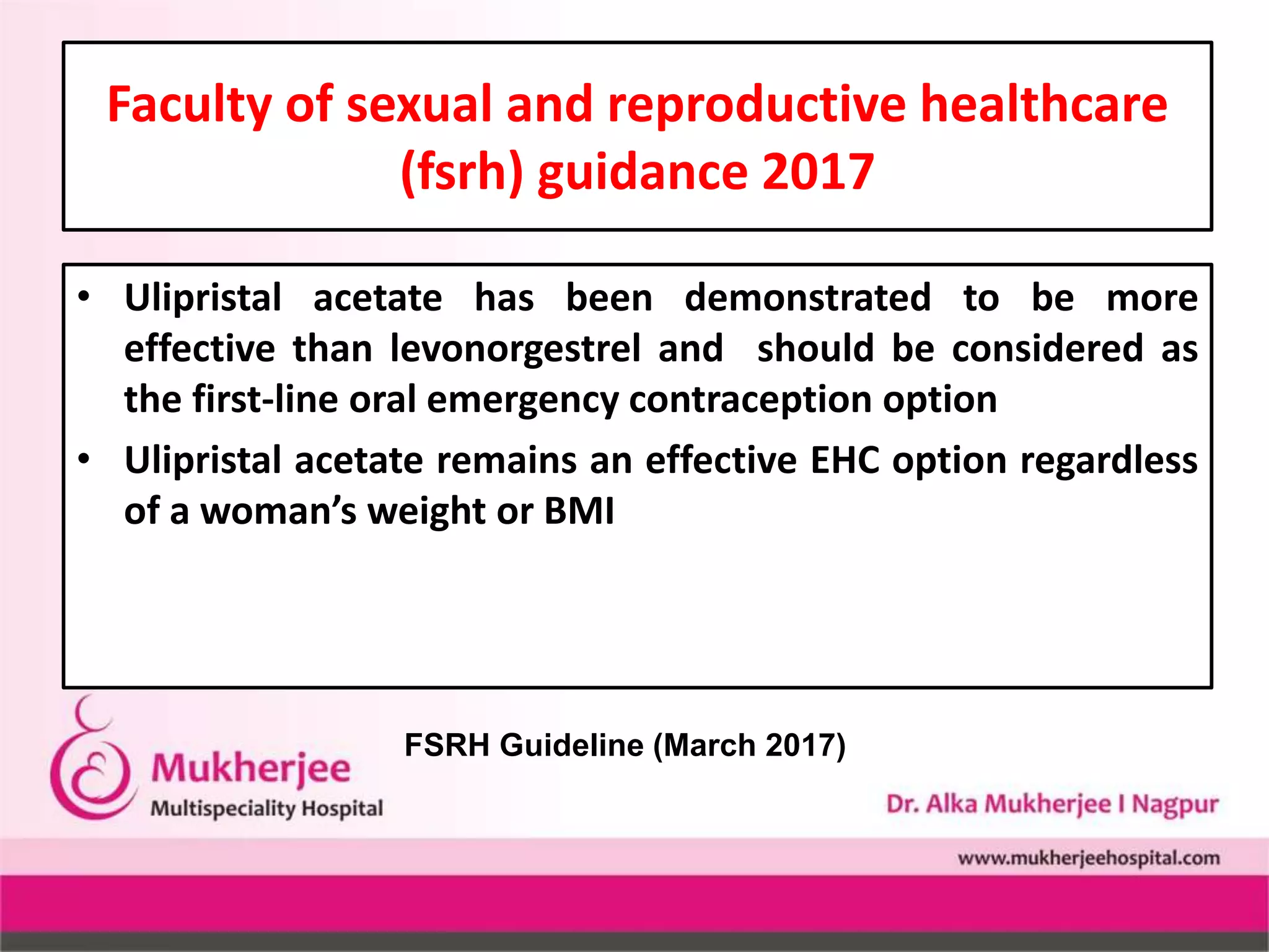 Evolution and current practices in emergency contraceptives BY DR ALKA ...