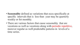 Seasonal variations, ecology and evolution | PPTX
