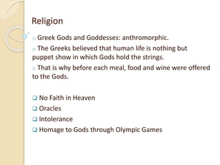 Evolution and features of greek culture | PPTX