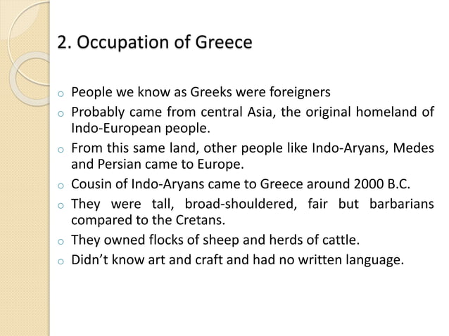 Evolution and features of greek culture | PPT
