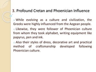 Evolution and features of greek culture | PPT
