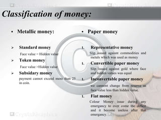 Evolution and function of money | PPT