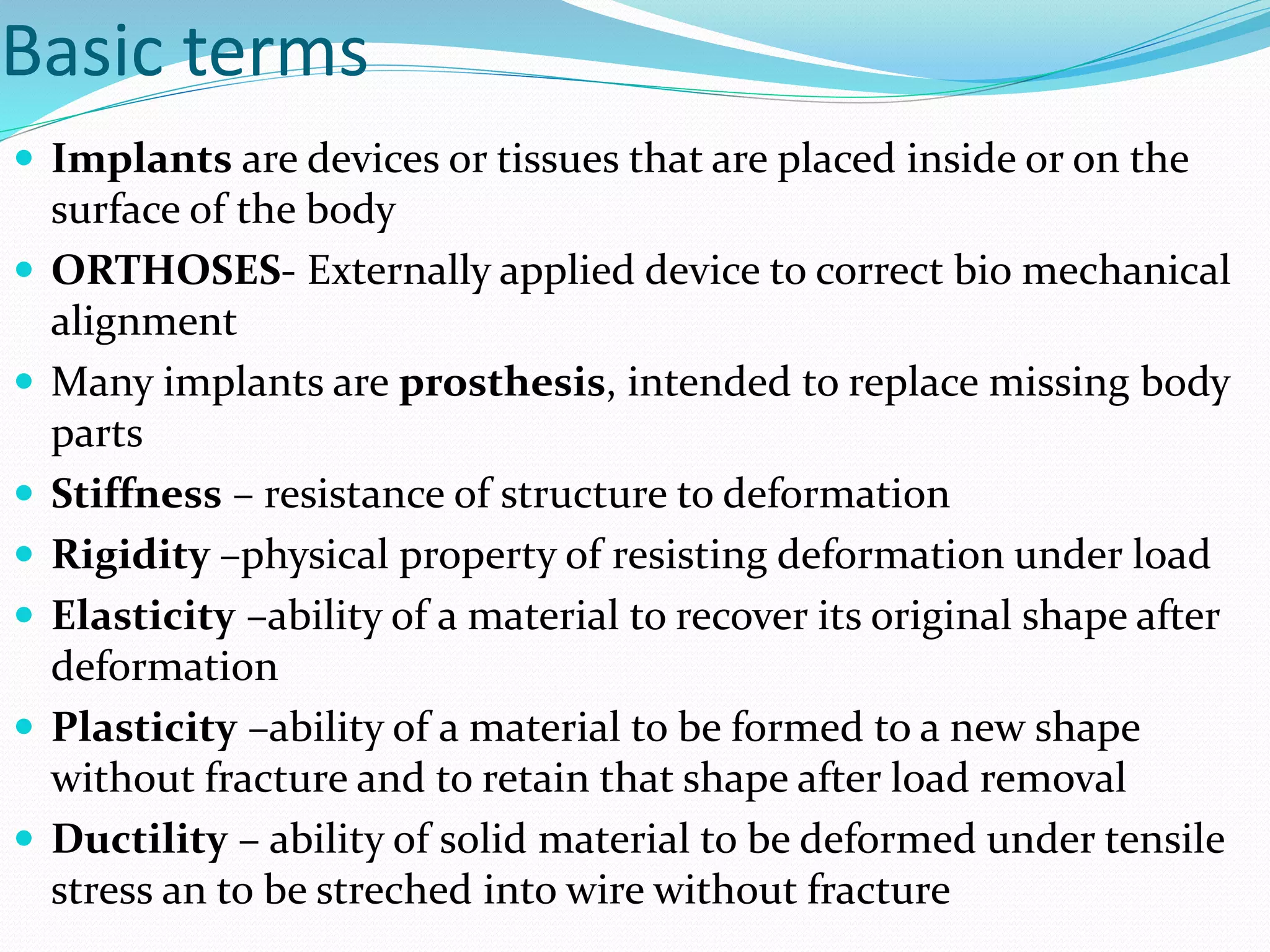 Evolution and generation of orthopaedic implants | PPTX