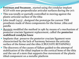 Evolution and generation of orthopaedic implants | PPTX