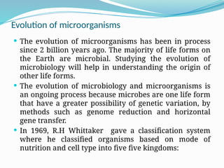 Evolution and History of Microbiology ppt.pptx