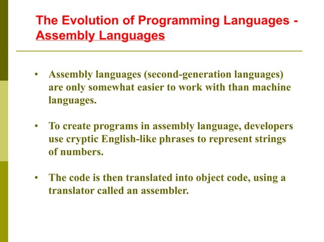 Evolution and History of Programming Languages - Software/Hardware ...