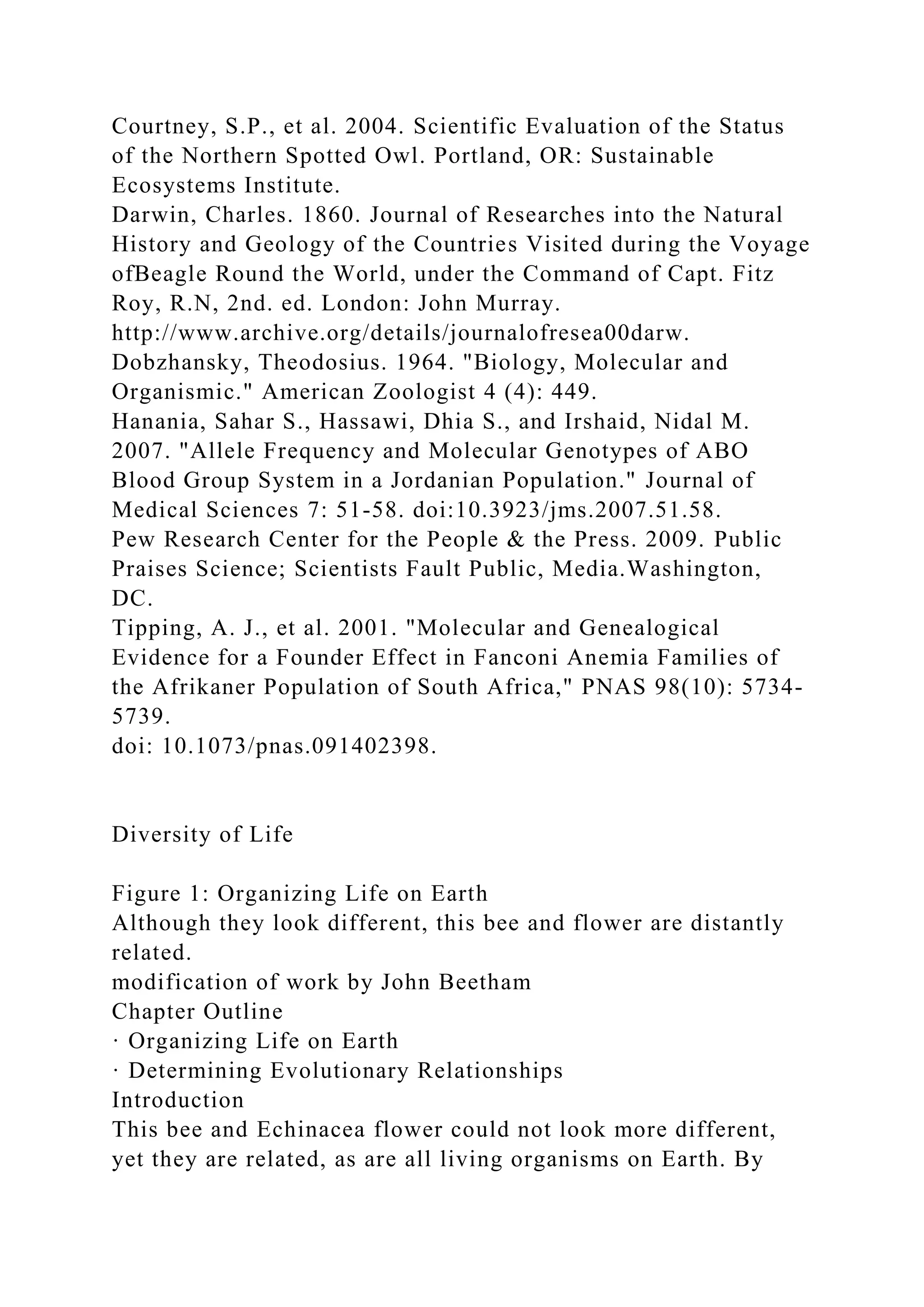 Evolution and Its ProcessesFigure 1 Diversity of Life on Eart.docx