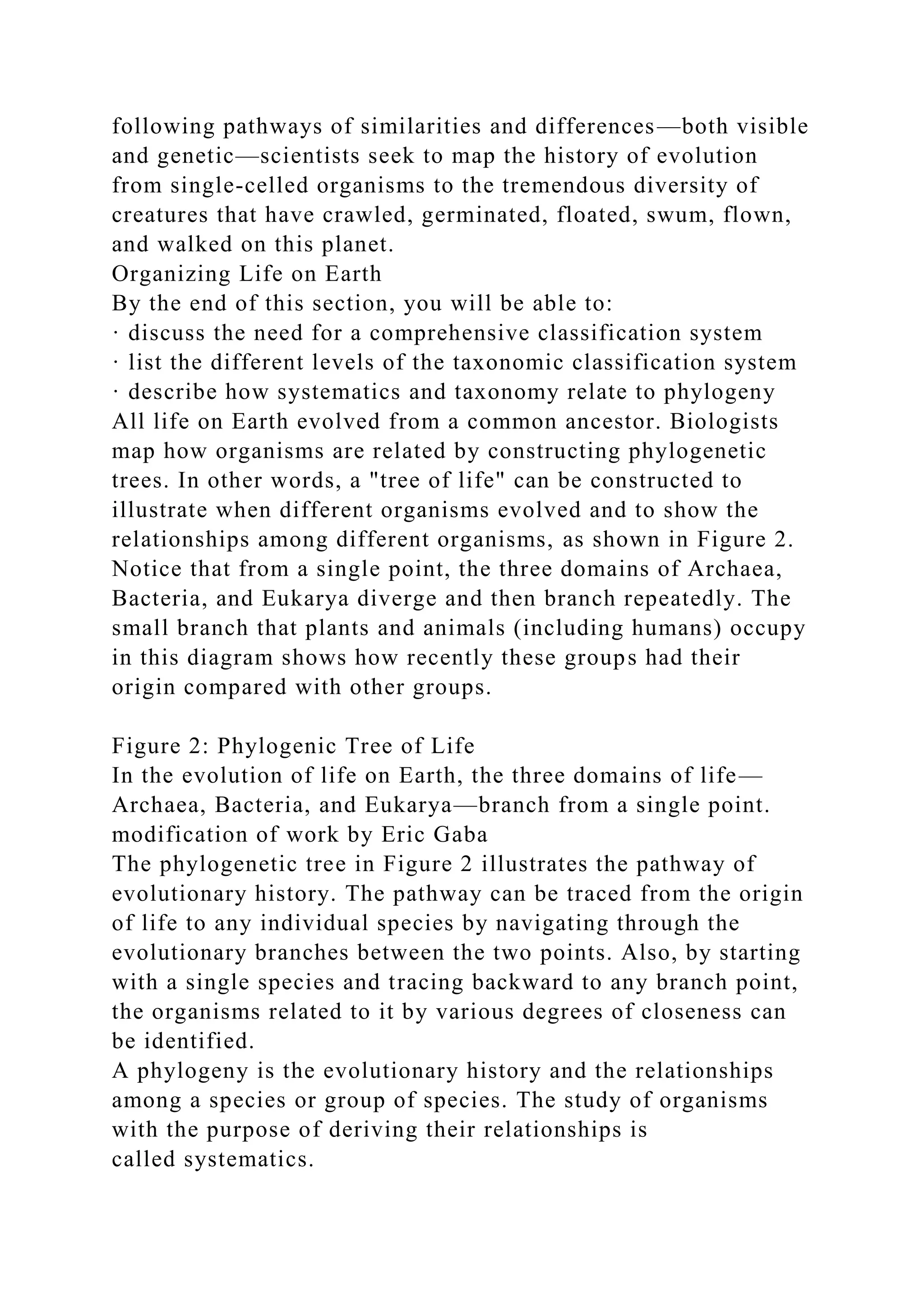 Evolution and Its ProcessesFigure 1 Diversity of Life on Eart.docx