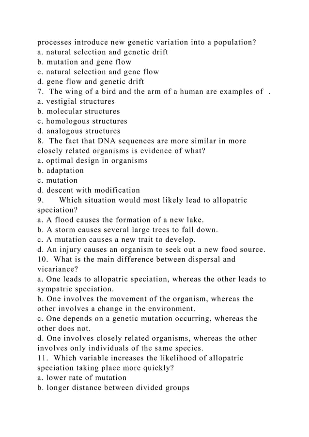 Evolution and Its ProcessesFigure 1 Diversity of Life on Eart.docx