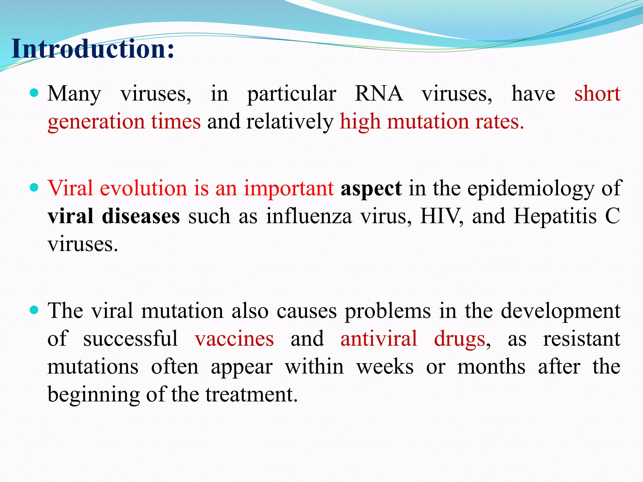 Evolution and mutation of viruses | PPTX