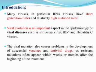 Evolution and mutation of viruses | PPTX