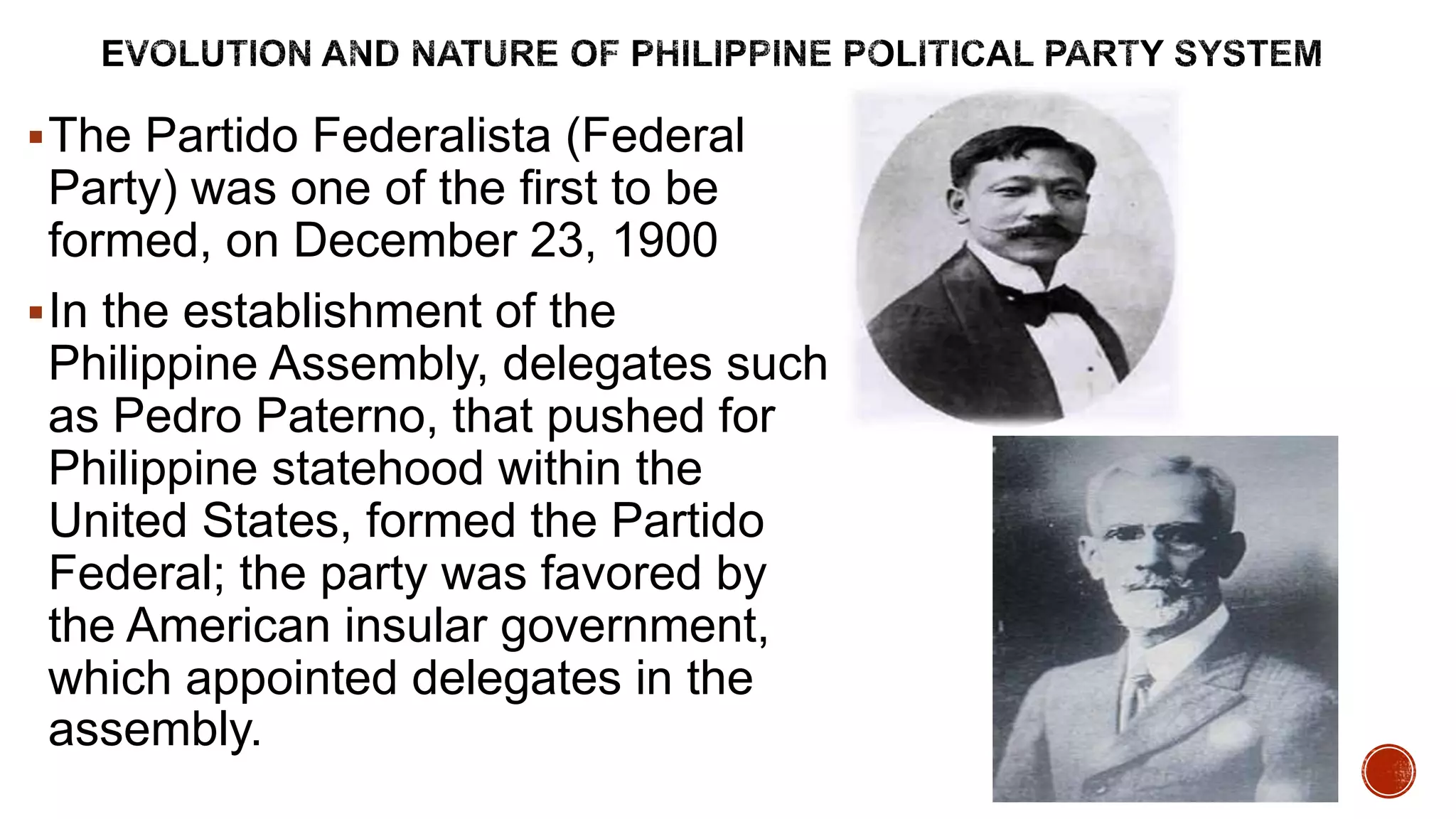 Evolution and Nature of Philippine Political Party | PPTX