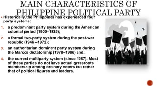 Evolution and Nature of Philippine Political Party | PPTX