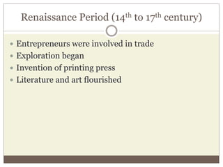Evolution and revolution of entrepreneurship | PPT