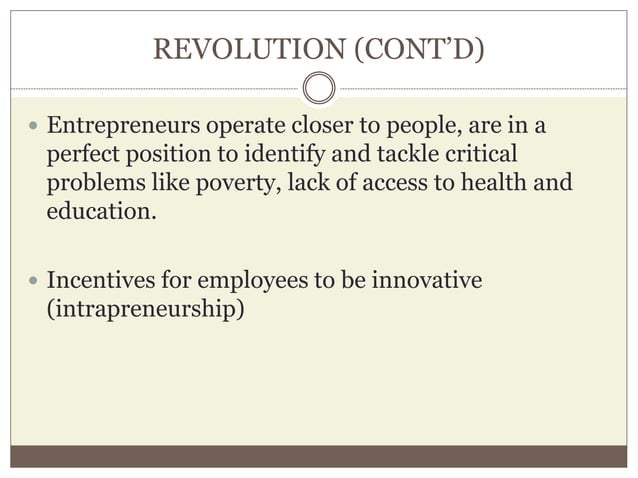 Evolution and revolution of entrepreneurship | PPT