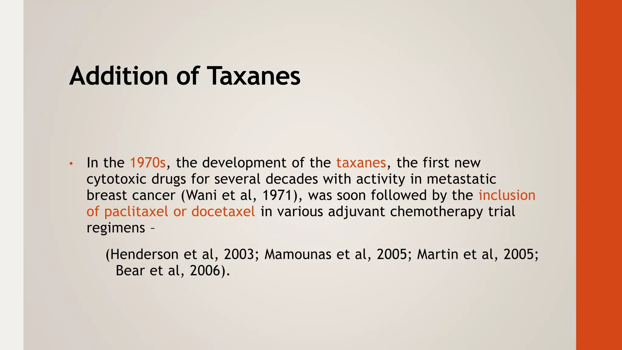 Evolution and Role of Chemotherapy in Carcinoma Breast.pptx