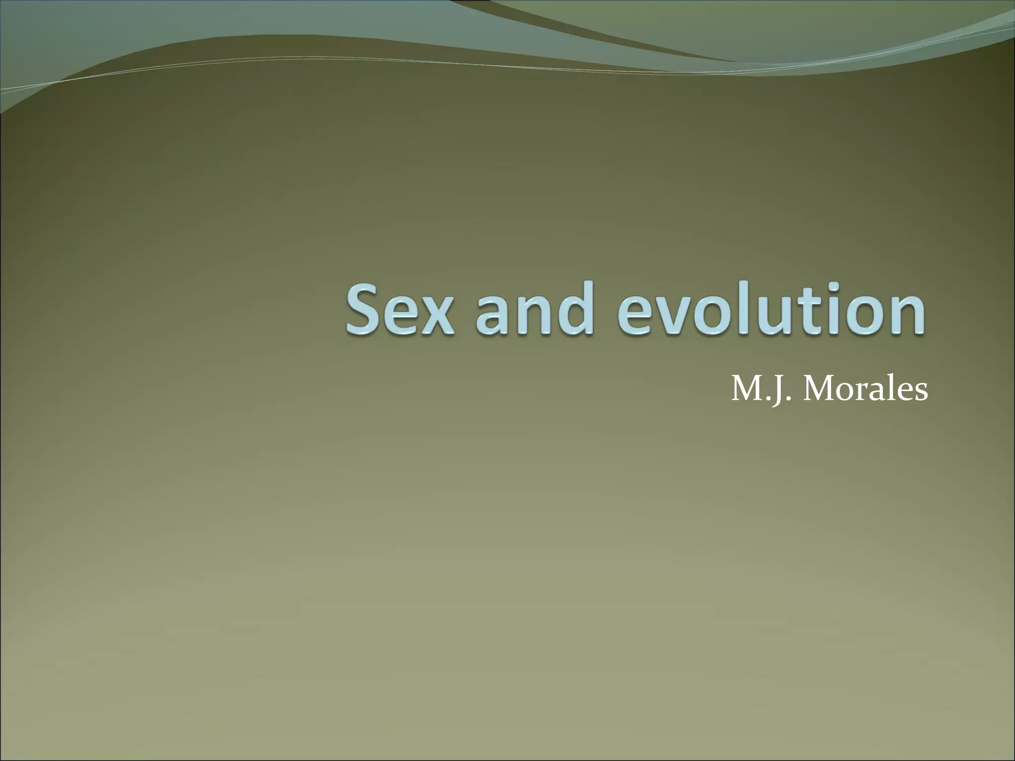 Evolution And Sex Pps