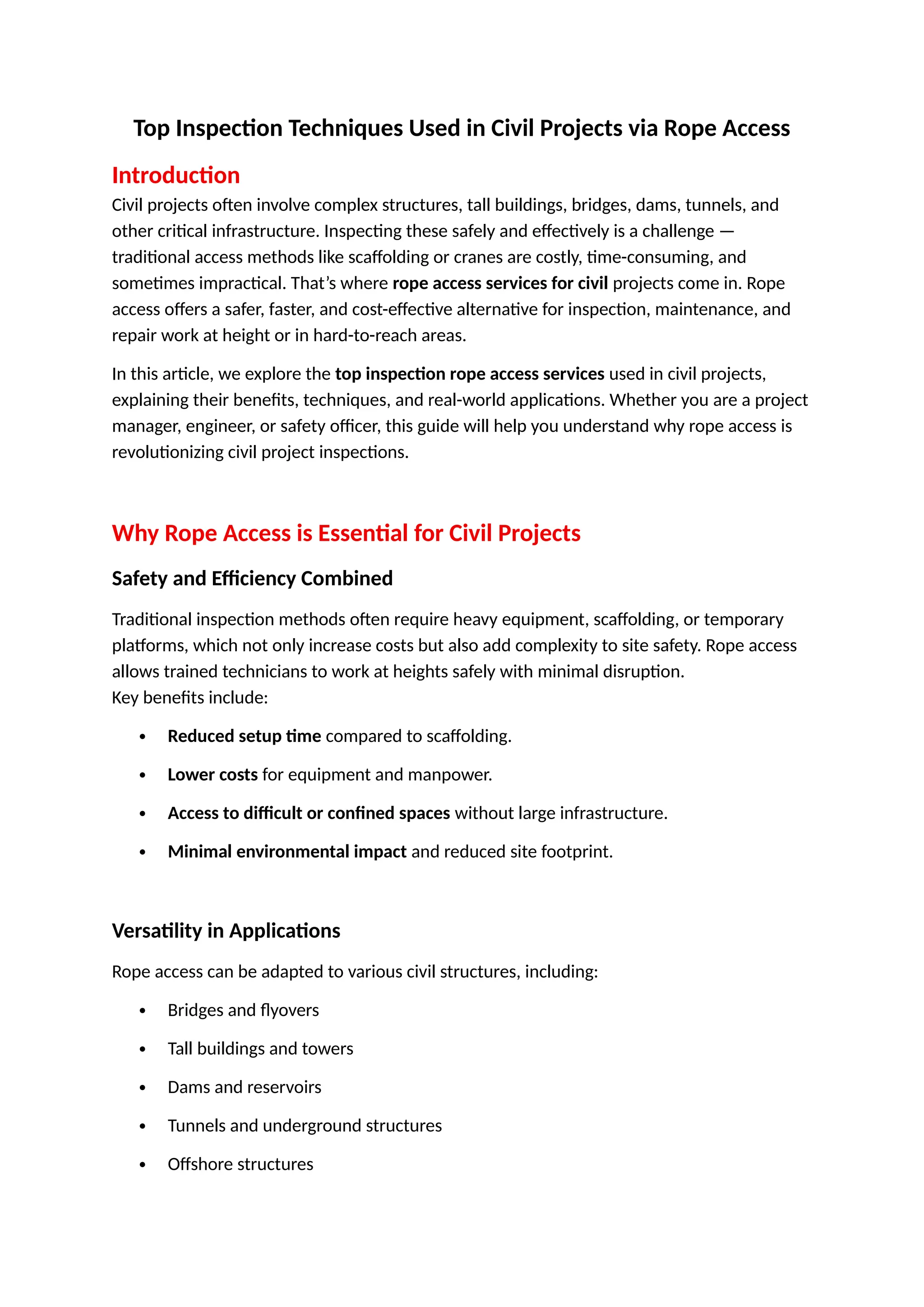 Advanced Rope-Access Inspection Techniques in Civil Infrastructure ...