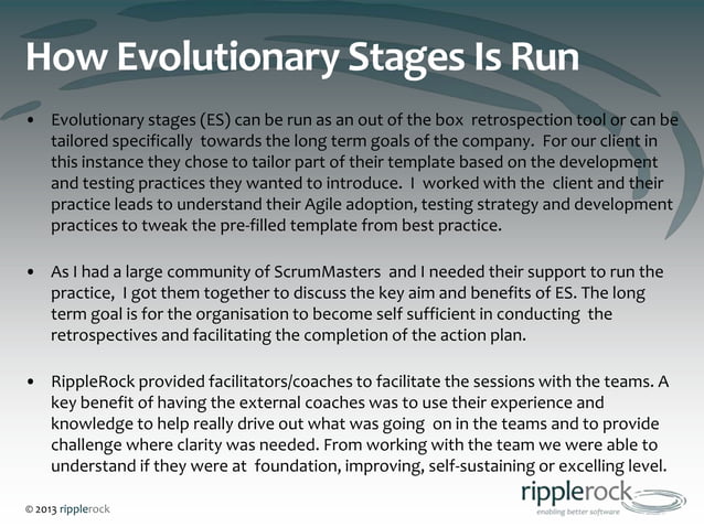 Evolutionary Stages Case Study | PPT