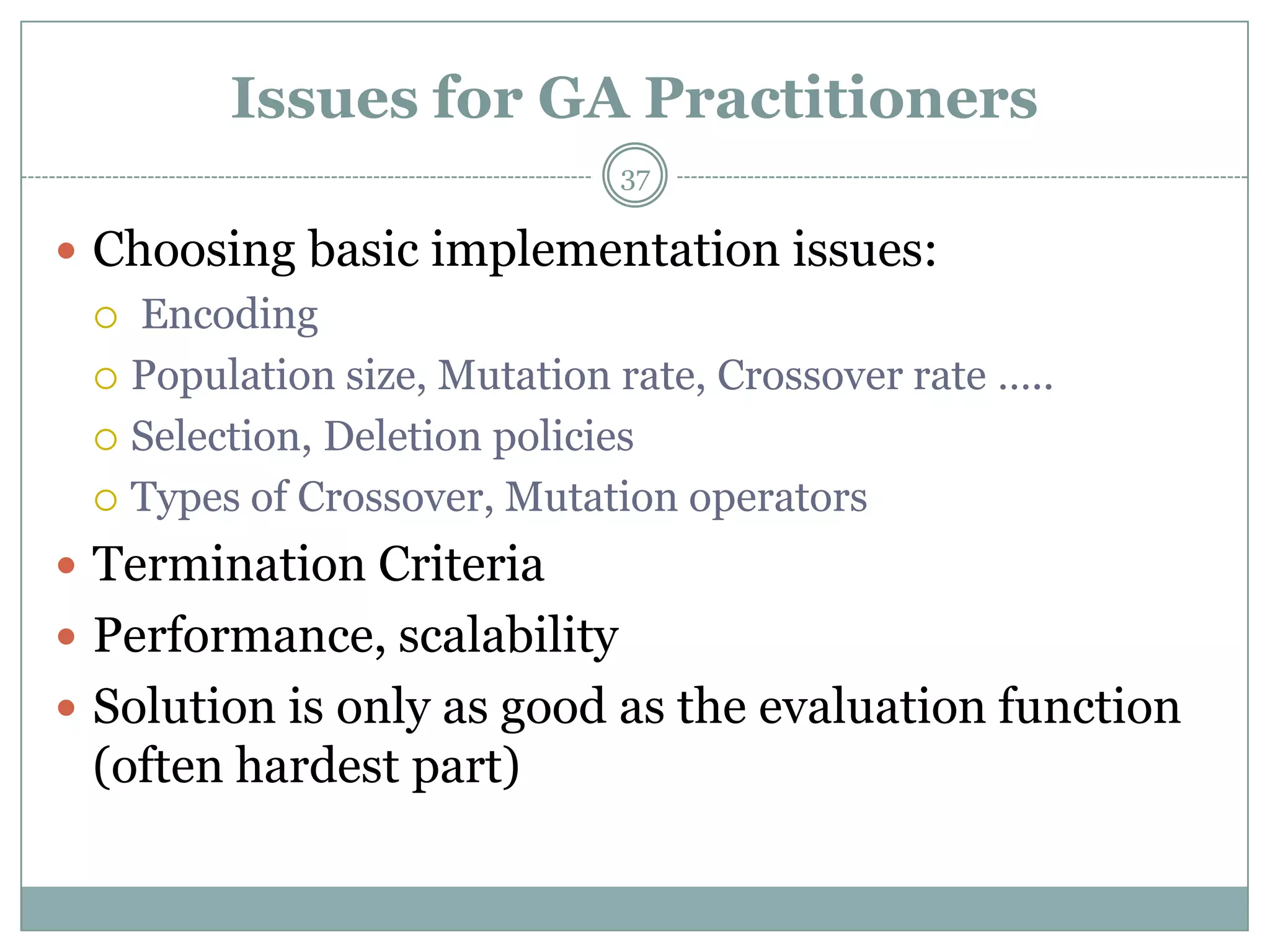 Evolutionary Algorithms And Their Applications In Civil Engineering 1 Ppt