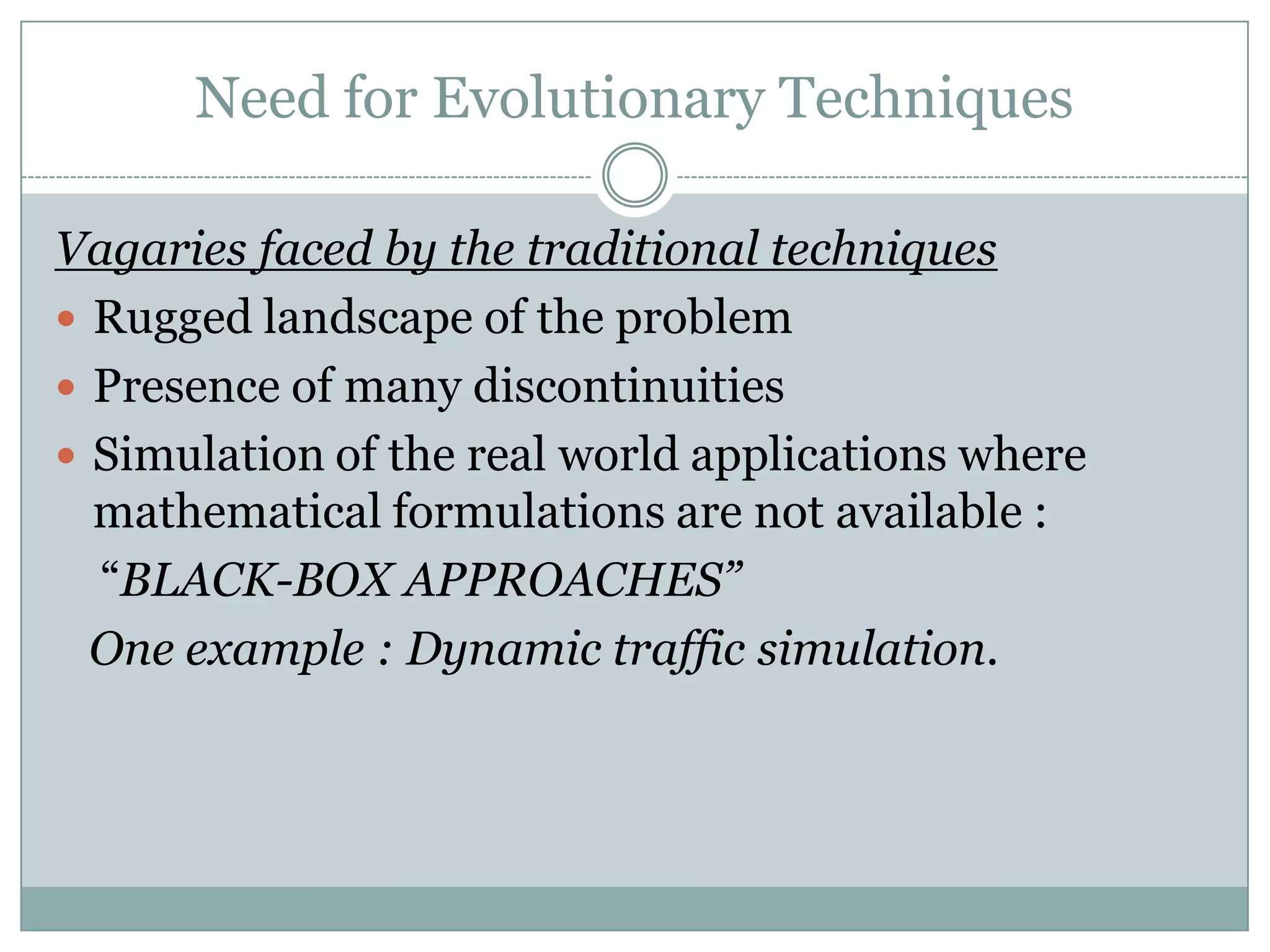 Evolutionary Algorithms And Their Applications In Civil Engineering 1 Ppt