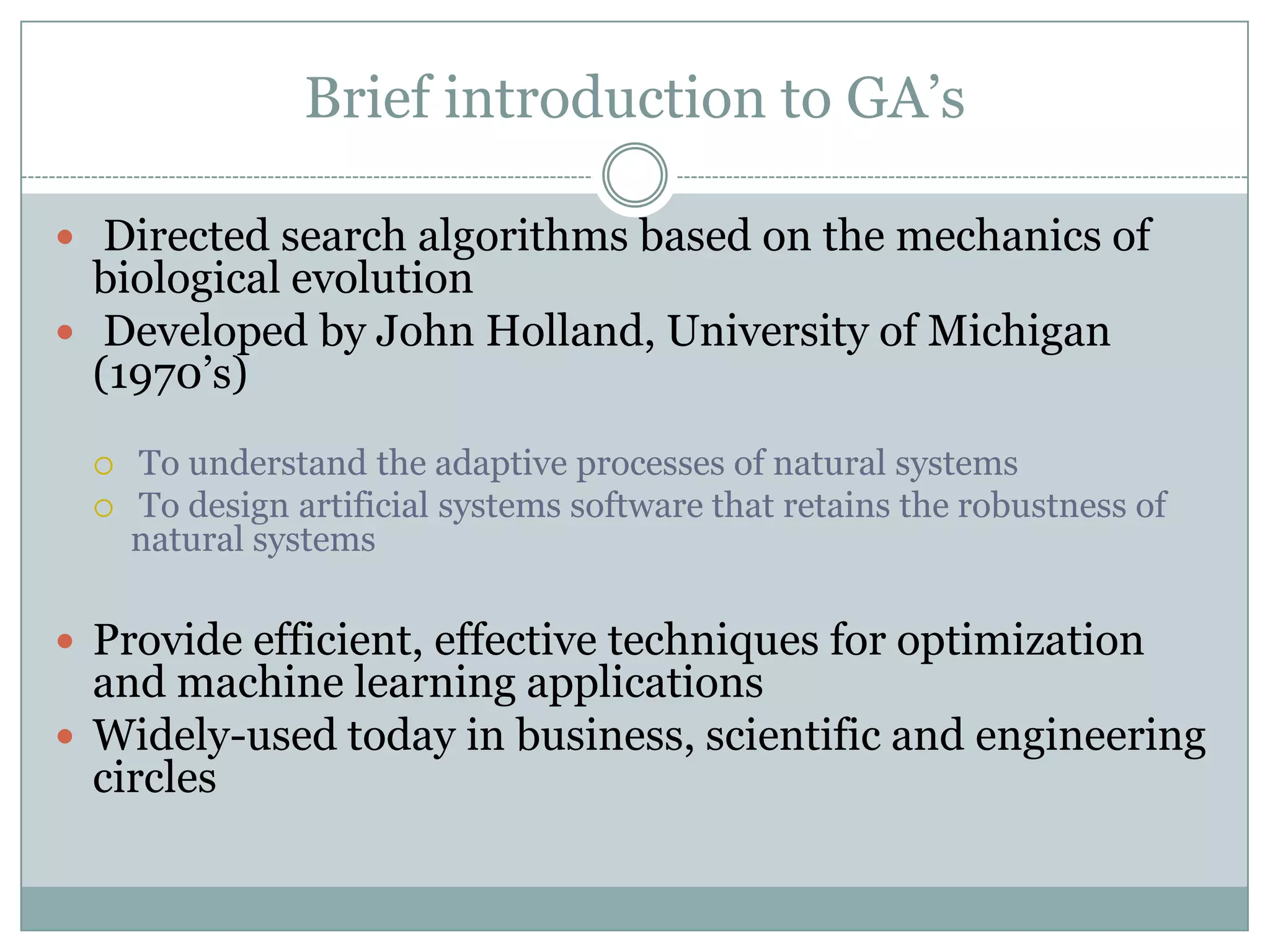 Evolutionary Algorithms And Their Applications In Civil Engineering 1 Ppt