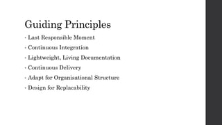 Evolutionary architecture guiding principles | PPTX