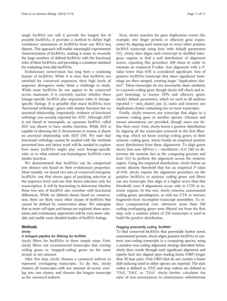 Evolutionary analysis across mammals reveals distinct classes of long ...