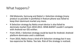 Evolutionary biology for mobile phone strategy | PPTX