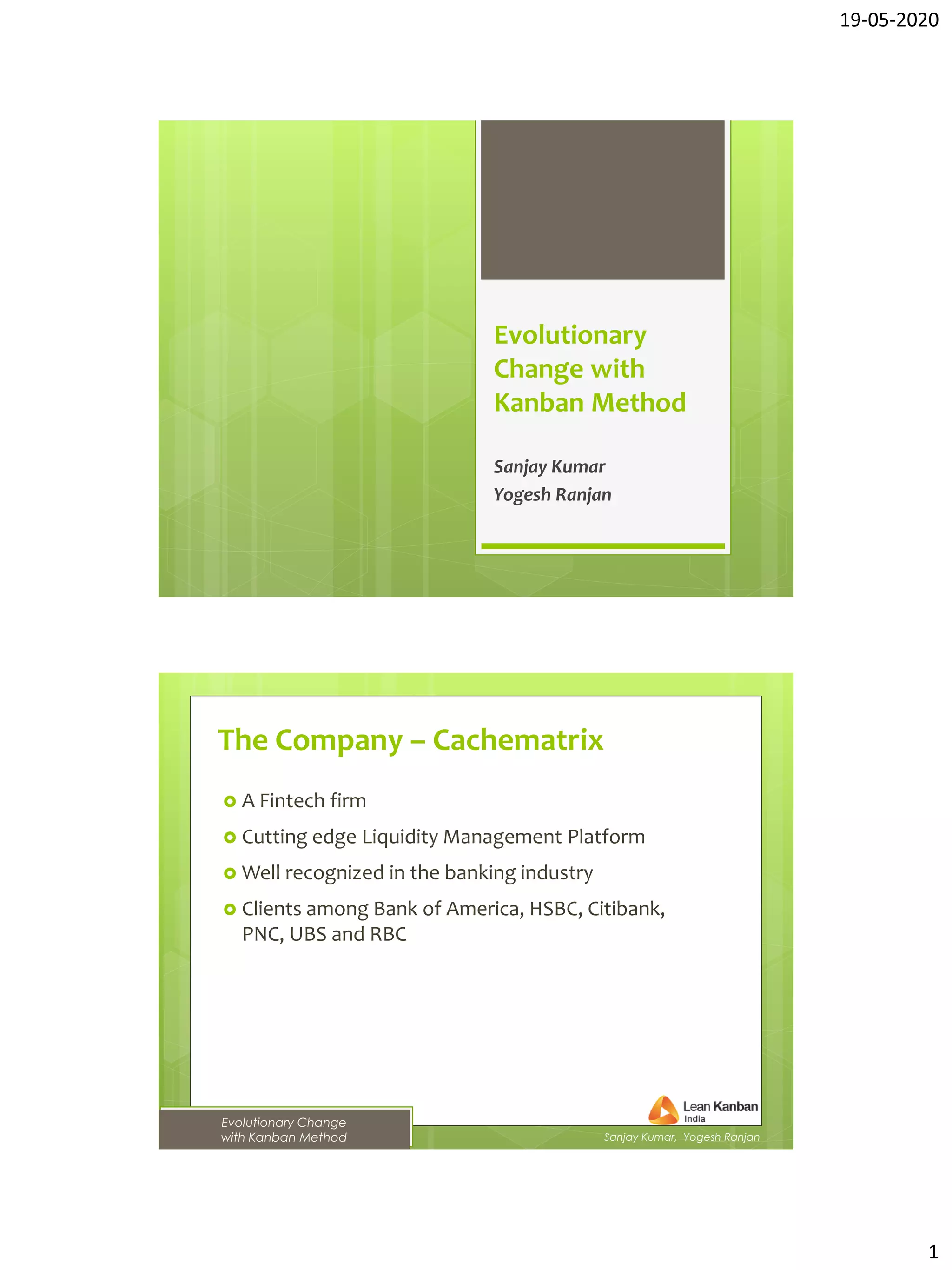 Lean Kanban India 2017 | Case Study: Evolutionary Change with Kanban ...