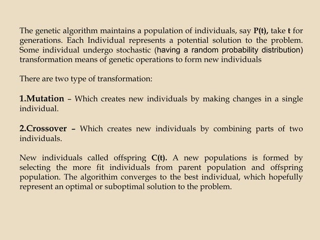 Evolutionary computing - soft computing | PPTX