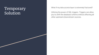 Evolutionary database design | PPTX | Databases | Computer Software and Applications