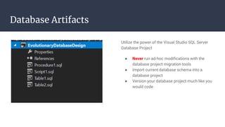 Evolutionary database design | PPTX | Databases | Computer Software and Applications