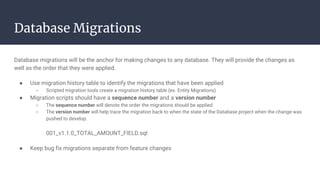 Evolutionary database design | PPTX | Databases | Computer Software and Applications