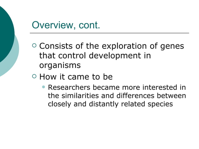 Evolutionary developmental biology | PPT | Biological Sciences | Science
