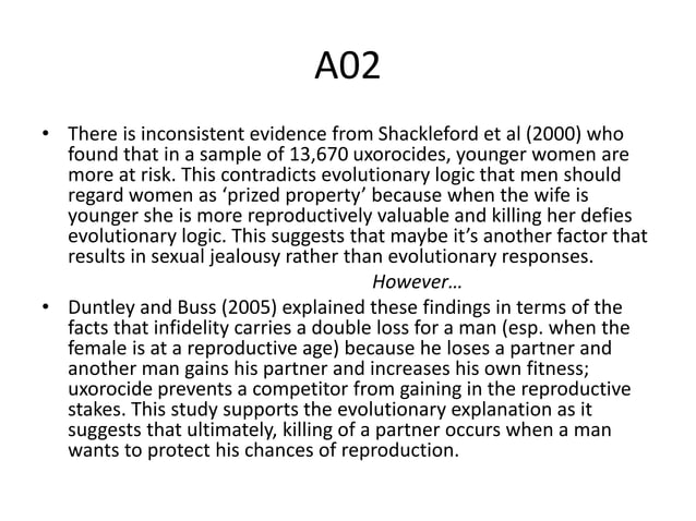 Evolutionary explanation of Aggression | PPTX