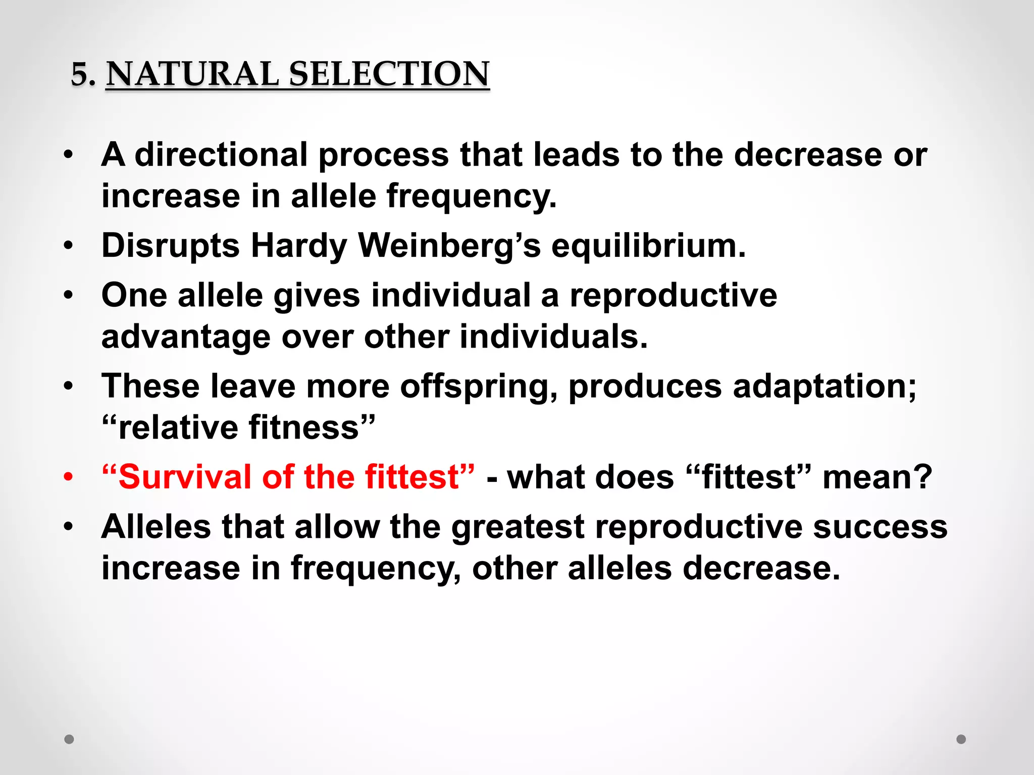 Evolutionary forces | PPTX