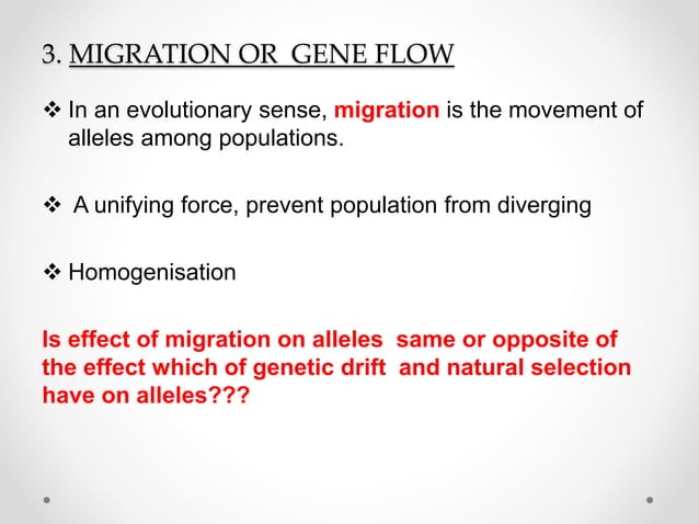 Evolutionary forces | PPTX | Genetics | Science