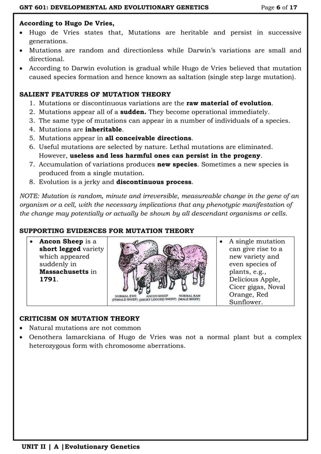 Evolutionary genetics - Theories, | PDF | Genetics | Science