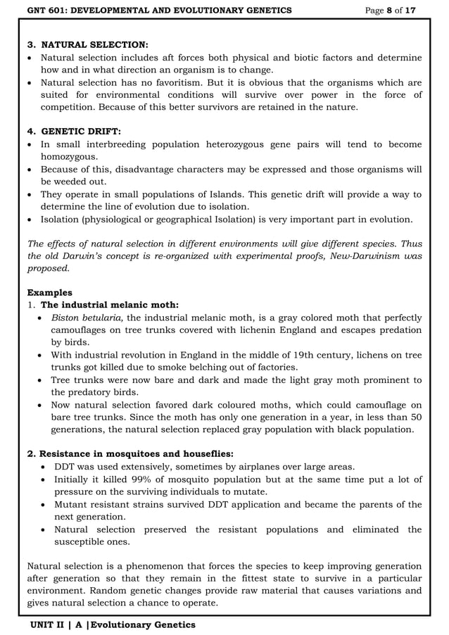 Evolutionary Genetics Theories Pdf Genetics Science