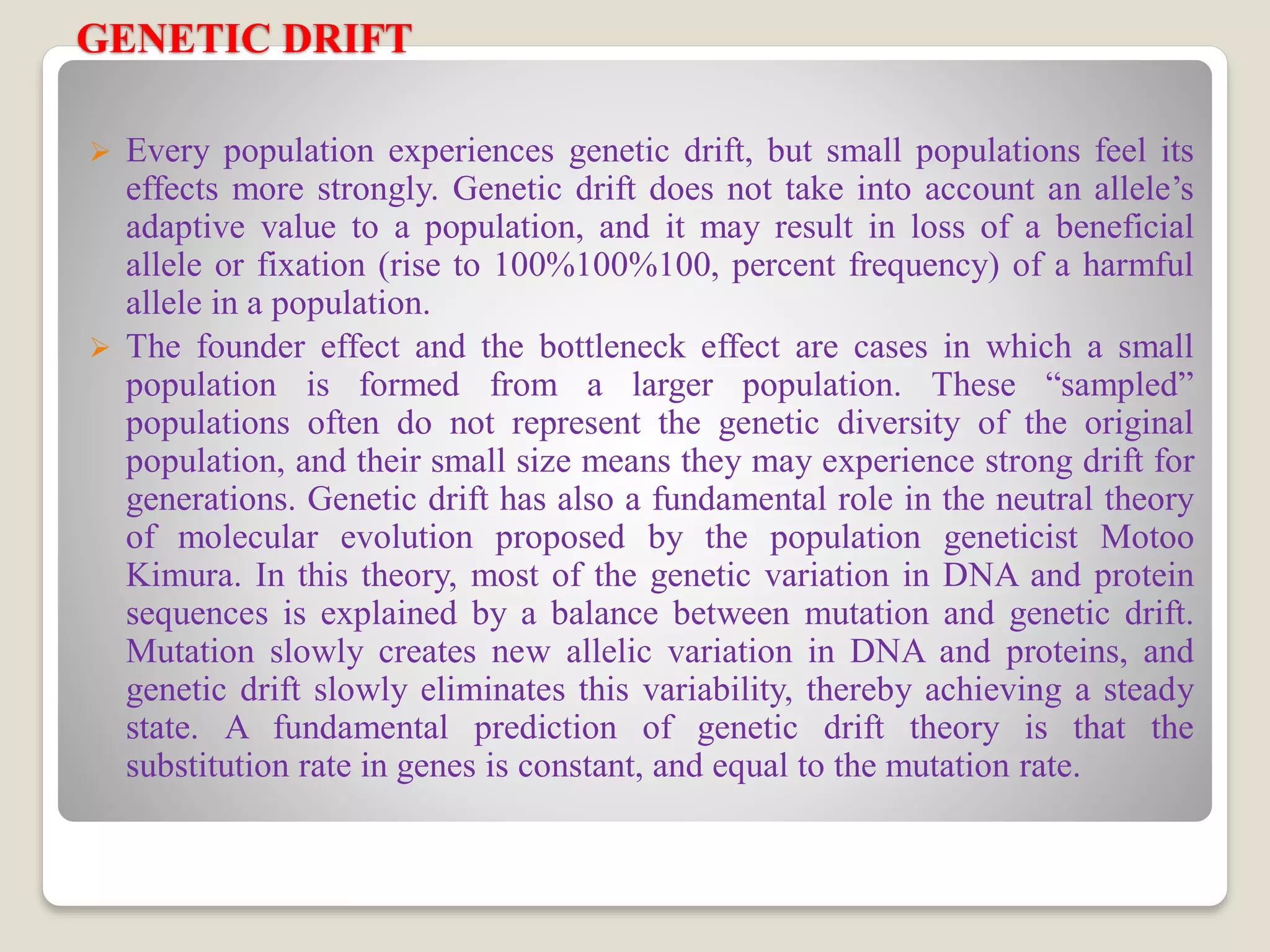 Evolutionary Genetics | PDF