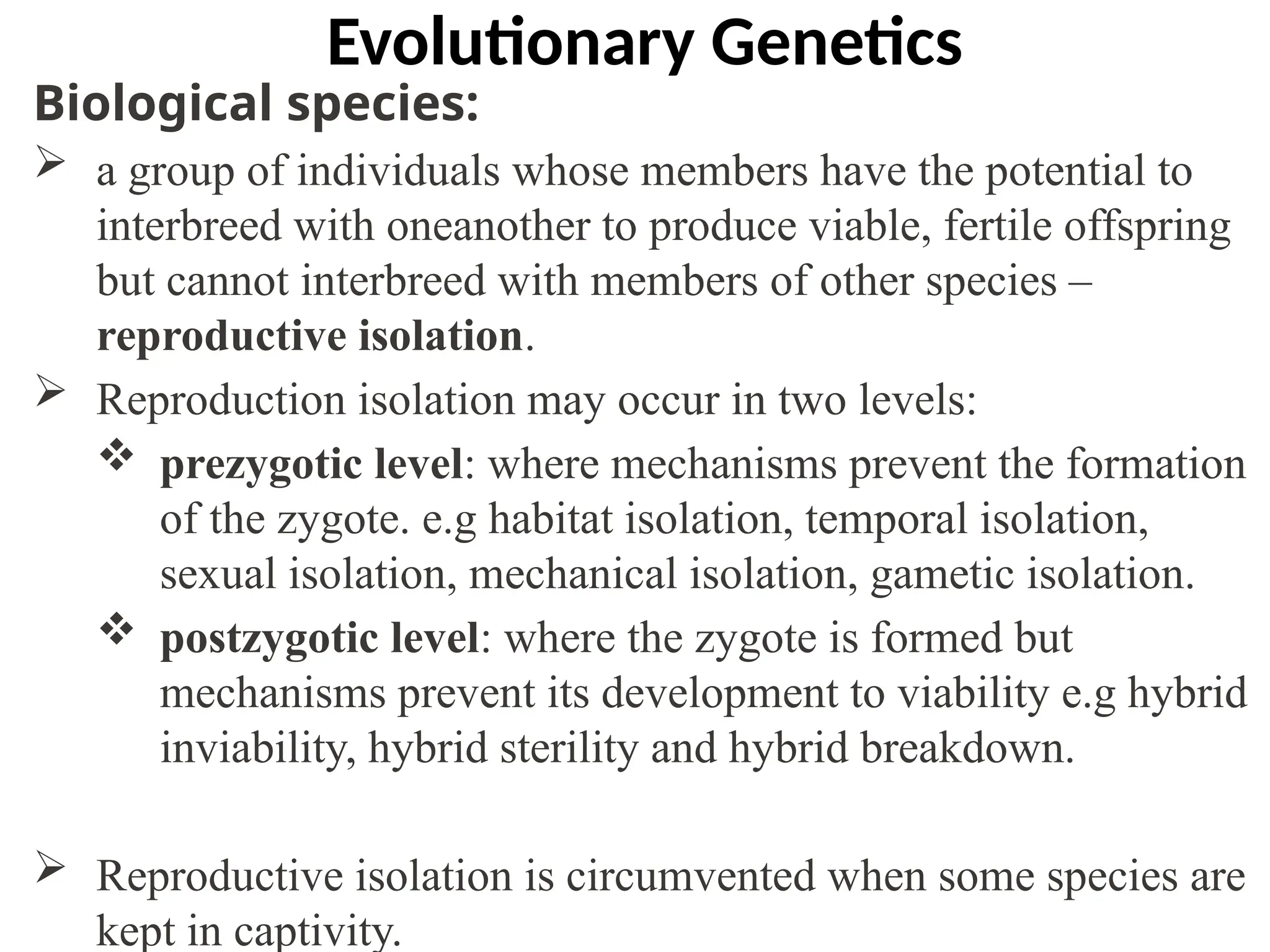 Evolutionary Genetics 1 2022.ppsx ppt pdf | PPT