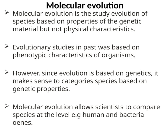 Evolutionary Genetics 1 2022.ppsx ppt pdf | PPT
