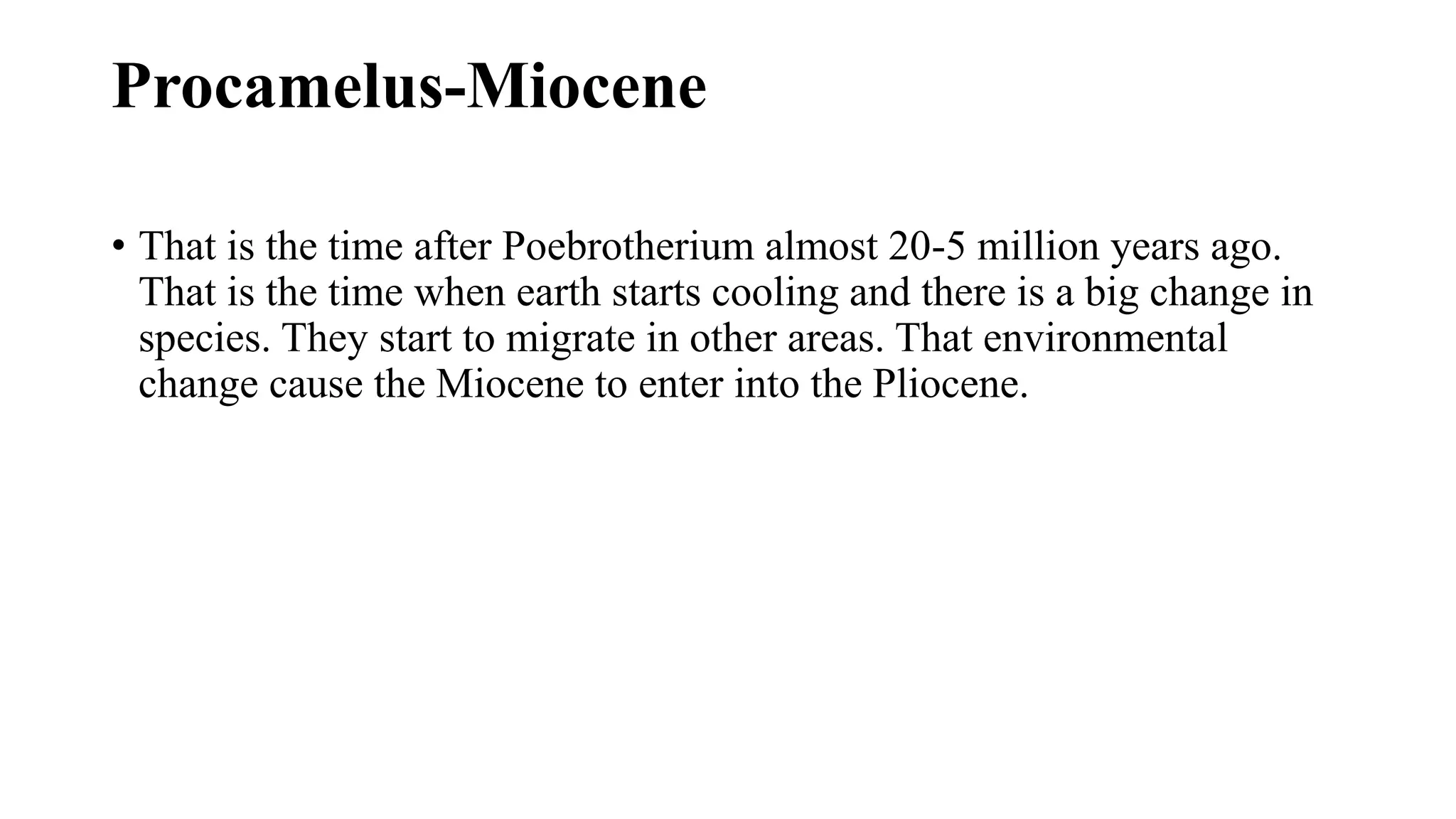 Evolutionary history of camels | PPTX