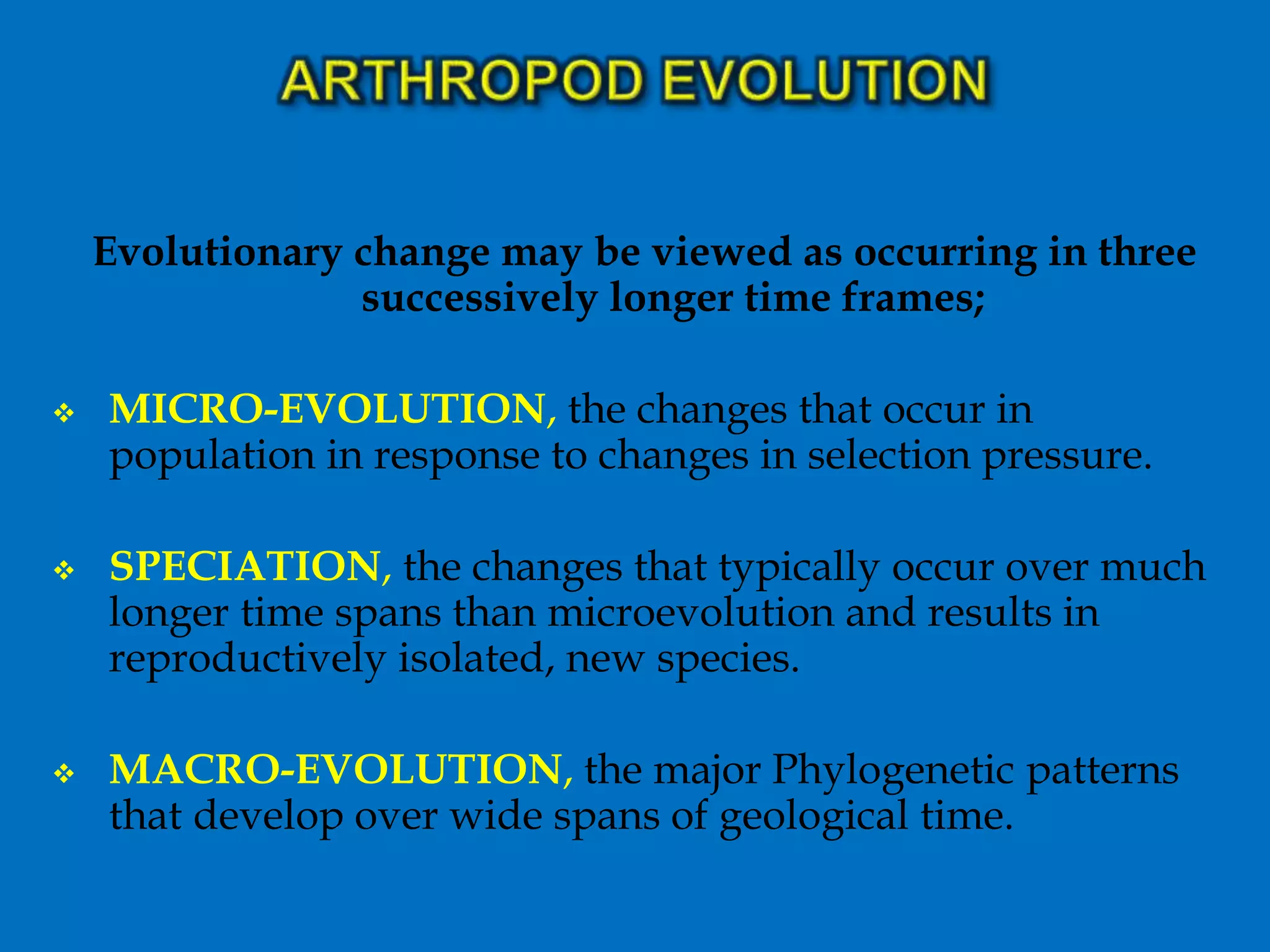 Evolutionary history of insects | PPTX