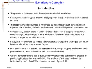 Evolutionary Operation | PPTX