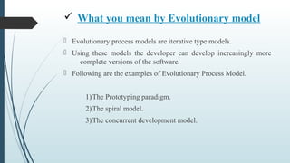 Evolutionary process models se.ppt