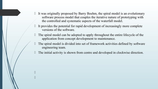 Evolutionary process models se.ppt | Web Development | Internet