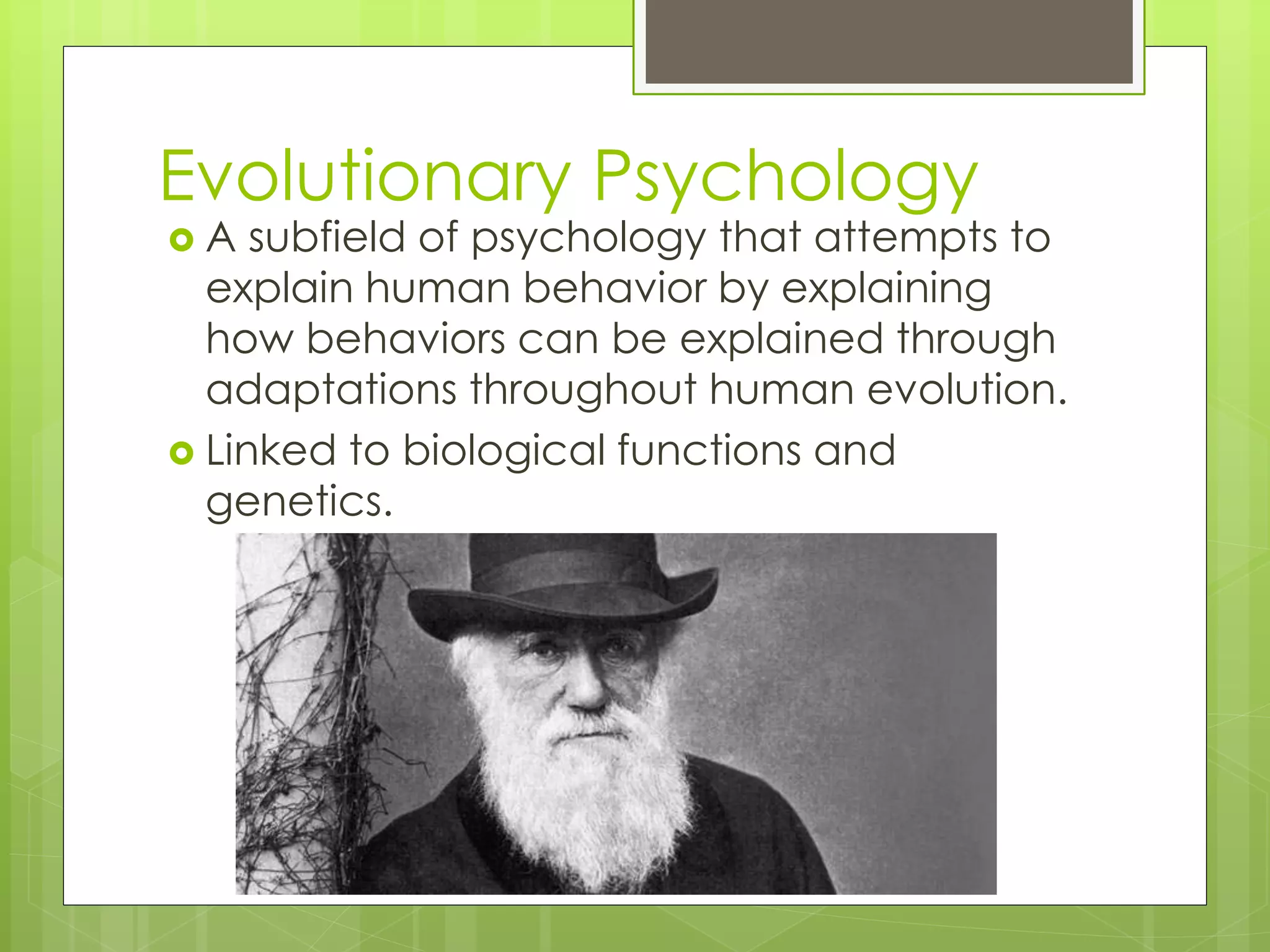 Evolutionary psychology | PPTX