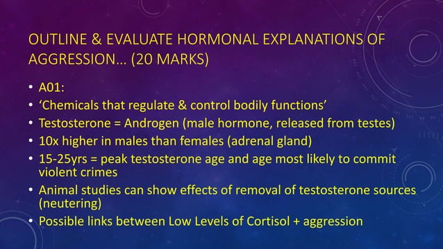 Evolutionary psychology - Aggression | PPT